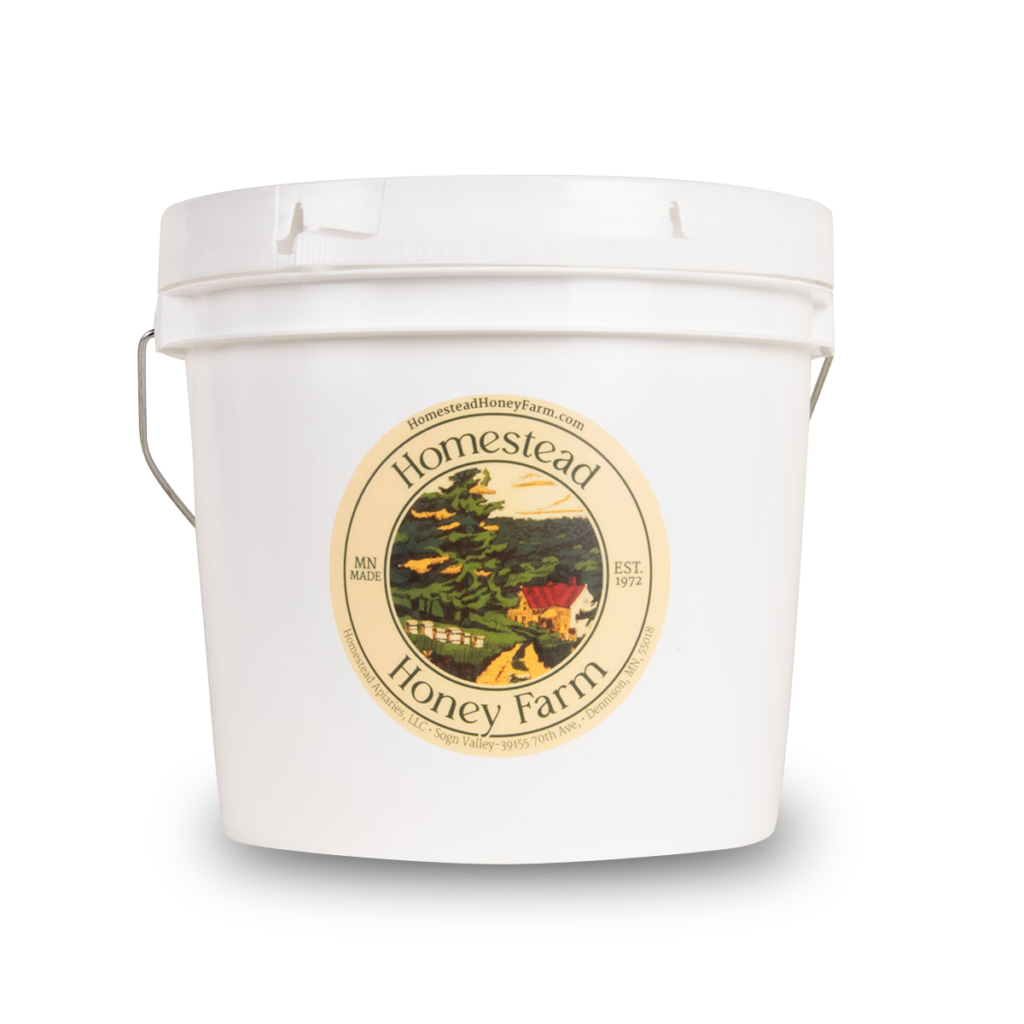 12 lb. Pail - Creamy Raw Honey - Grade-A Fancy - Homestead Honey Farm